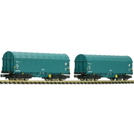 837915 2 piece set sliding tarpaulin wagons type Shimms, FS Trenitalia