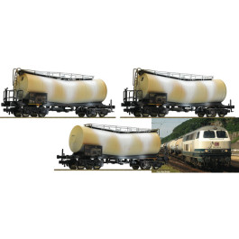 546013 3 piece set slurry wagons type Zacens hired out to the DB AG
