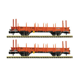 825752 2 piece set: Swivel stake wagons, Wascosa