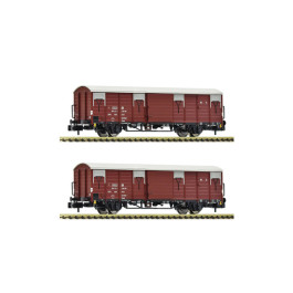 826210 2 piece set covered goods wagons, DR