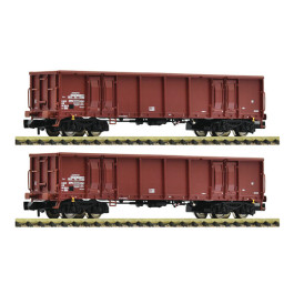 830253 2 piece set: Open goods wagons, DR